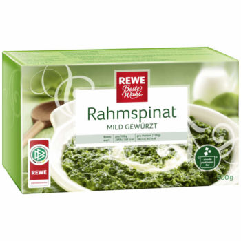 Spinat - Rahmspinat - tiefgekühlt • Testsieger und sehr gut im Test