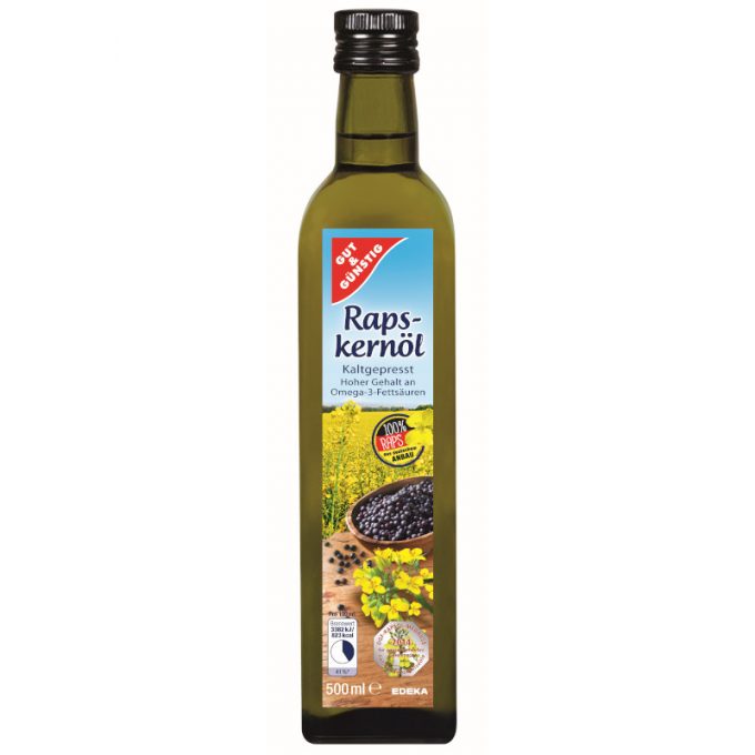 Rapsöl - kaltgepresst • Testsieger und (sehr) gut im Test